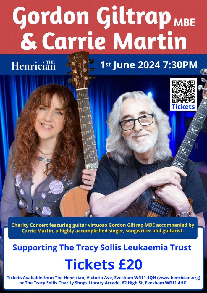 Gordon Giltrap MBE & Carrie Martin – 01 Jun 2024 – Tickets on Sale Now ...
