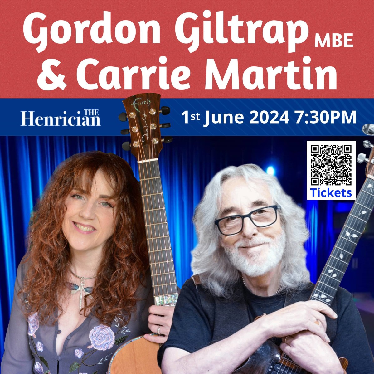 Gordon Giltrap MBE & Carrie Martin – 01 Jun 2024 – Tickets on Sale Now ...